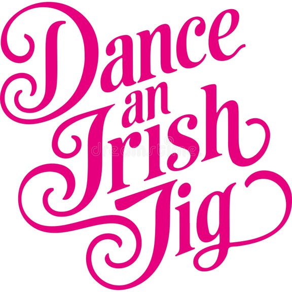 Dance an Irish Jig Graphic Design Stock Vector - Illustration of ...