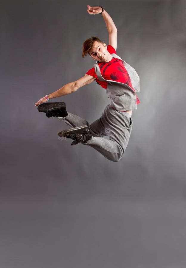 Dancer Jumping from Explosion Stock Image - Image of balance, athlete ...