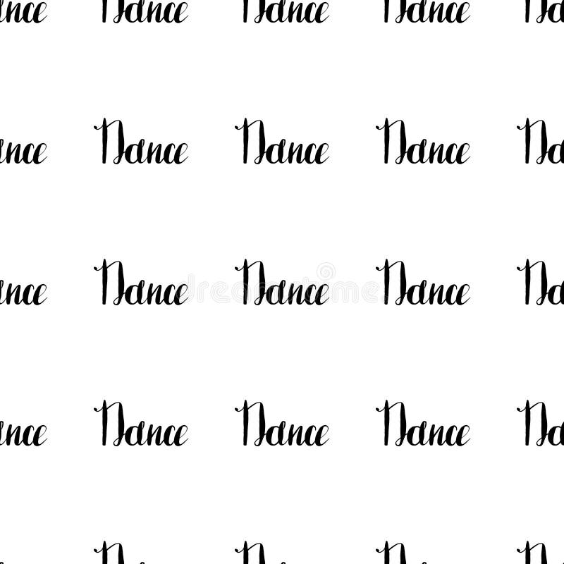 Let S Dance Lettering Musical Poster Print Design . Vector Graph Stock ...