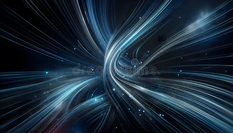 A Dance of Light and Energy in a Symphony of Motion and Form Stock ...