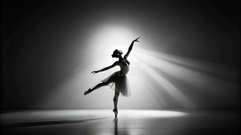 The Dance of Light and Shadow: a Playful Silhouette Generative AI Stock ...