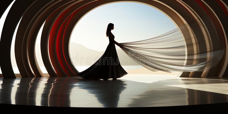 A Dance of Light and Shadow, Playing on the Surface of Abstract Object ...