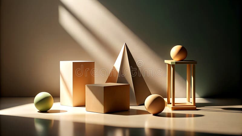 A Dance of Light and Shadow: a Still Life with Geometric Forms ...