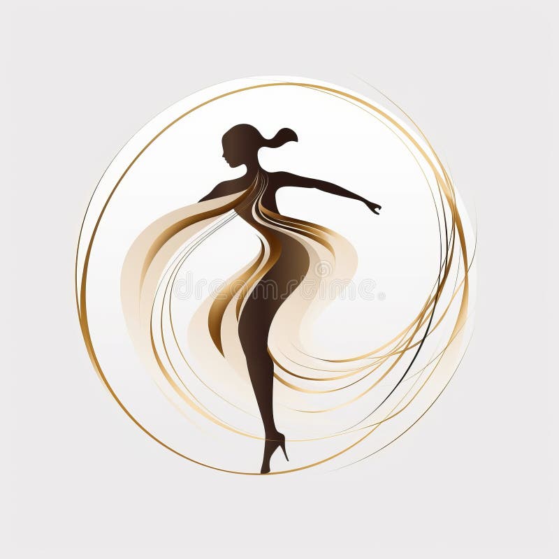 The Dance Logo of Modern Minimalist Light Generative AI Stock ...