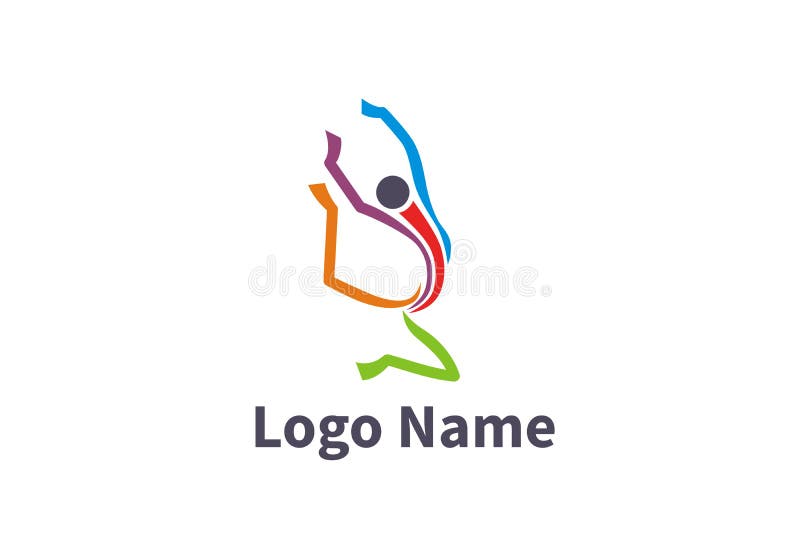 Dance logo stock vector. Illustration of company, design - 168550379