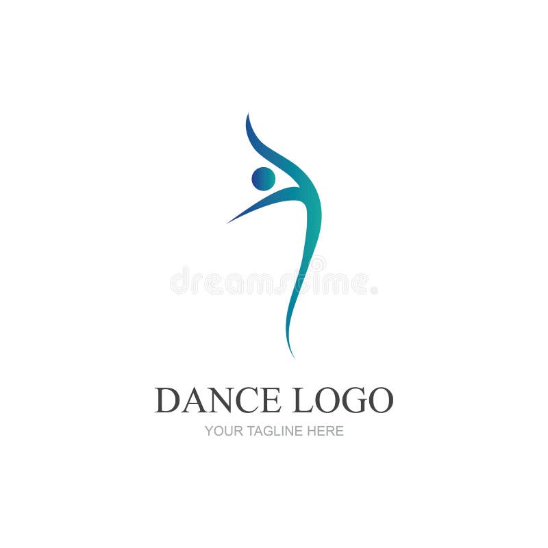Dance Logo Vector Design Symbol Stock Vector - Illustration of company ...