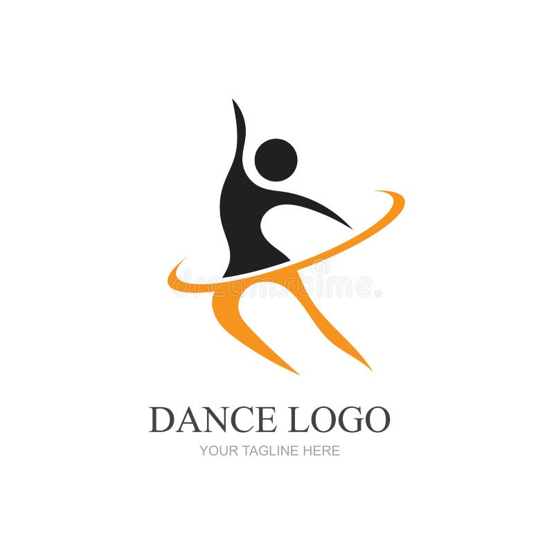 Dance Logo Vector Design Symbol Stock Vector - Illustration of healthy ...