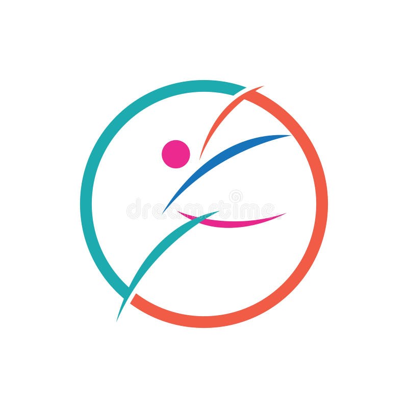Dance Logo Vector Design Symbol Stock Vector - Illustration of movement ...