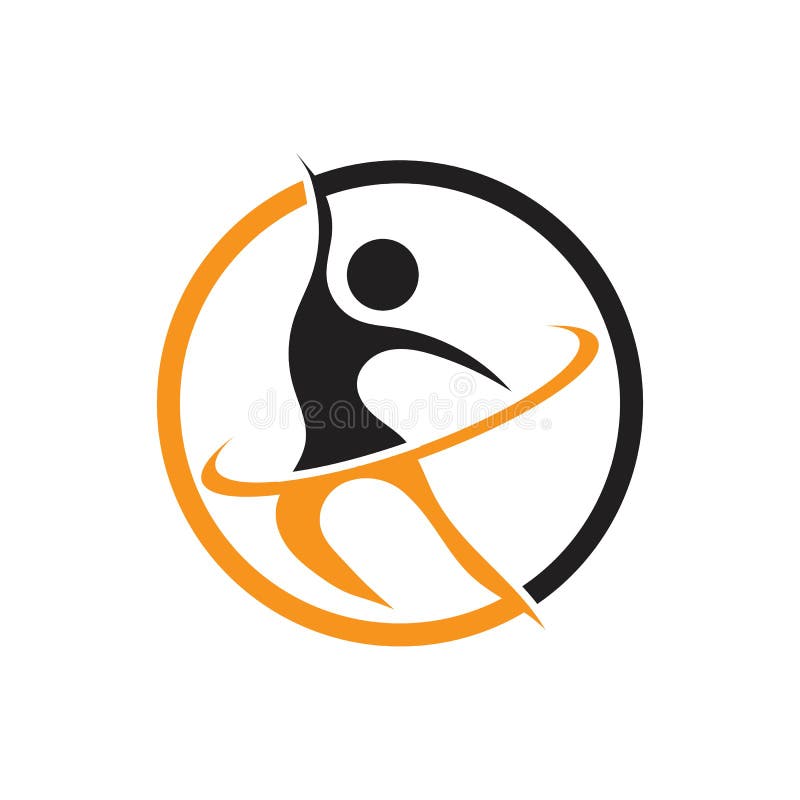 Dance Logo Vector Design Symbol Stock Vector - Illustration of isolated ...