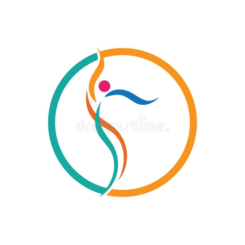 Dance Logo Vector Design Symbol Stock Vector - Illustration of body ...