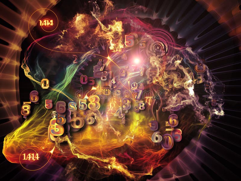 Dance of Math Visualization Stock Illustration - Illustration of mist ...