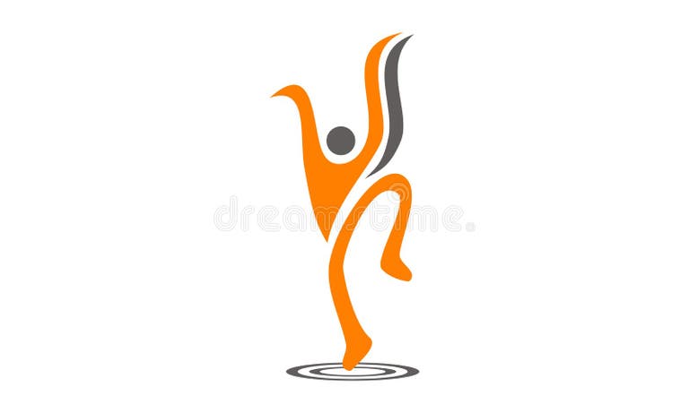 Dance Movement Logo Design Template Stock Vector - Illustration of ...