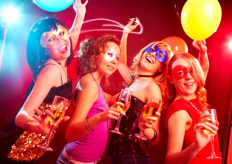 Dancing at party stock image. Image of glamorous, girlfriend - 23867677