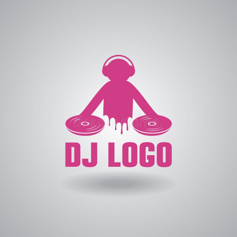 DJ Logo stock illustration. Illustration of design, waves - 36790096