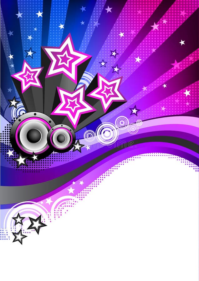 Dance Party Poster with Place for Text. Stock Vector - Illustration of ...