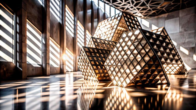 A Dance of Shadows and Light: a Playful Composition of Geometric Shapes ...