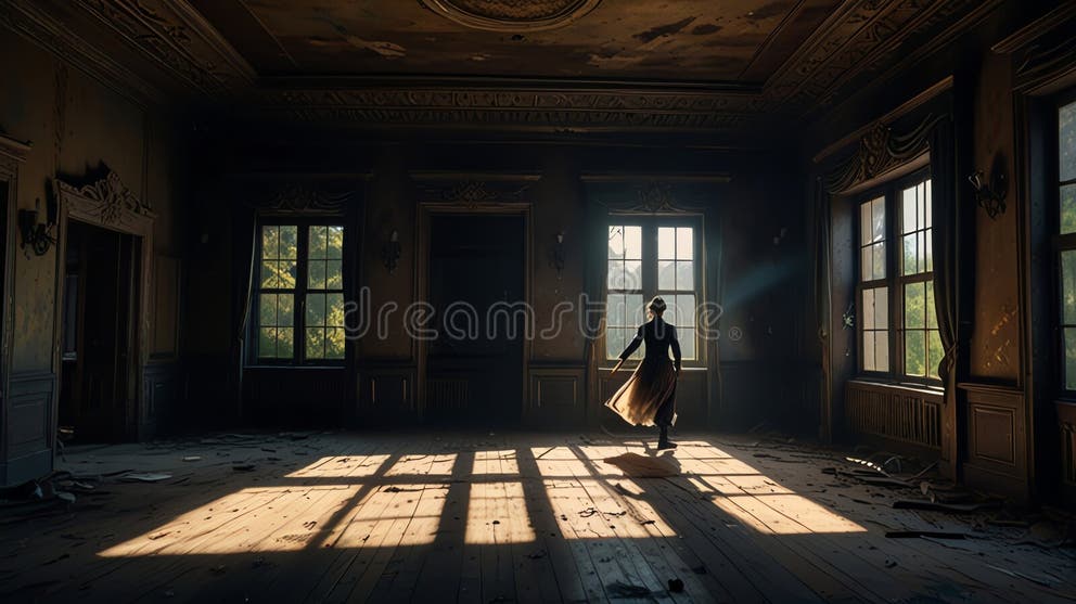 The dance of shadows stock illustration. Illustration of darkness ...