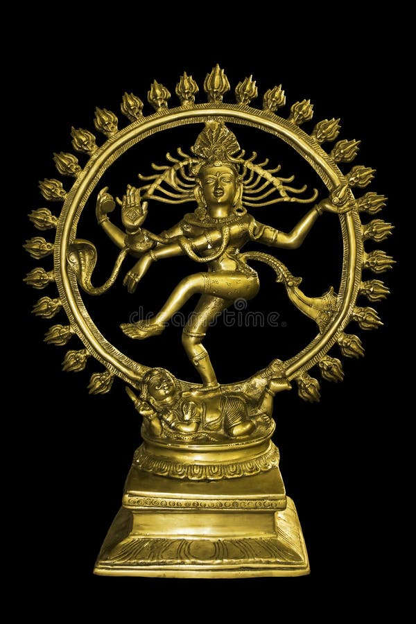 Statue of Indian Hindu God Dancing Shiva Nataraja Stock Photo - Image ...