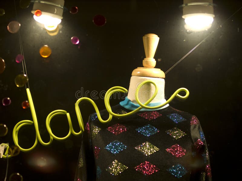 Dance Sign stock photo. Image of colorful, evening, lights - 12353622