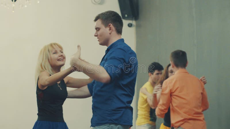 Dance Students Repeating Teacher`s Movements Stock Video - Video of ...