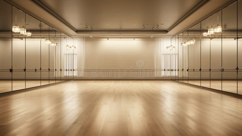 Dance Studio Interior. Generative AI Stock Illustration - Illustration ...
