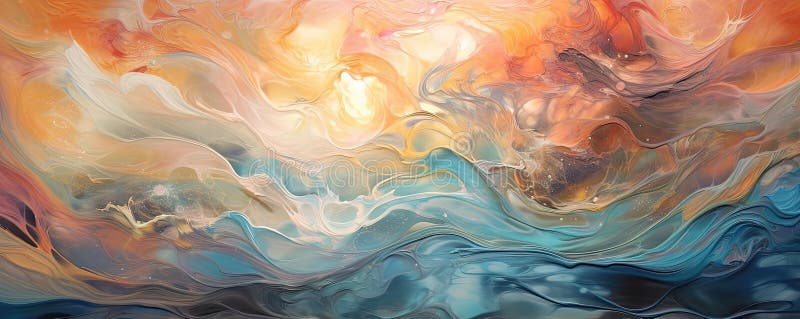 Dance of Swirling Water Ripples and Reflections, Creating a Serene and ...