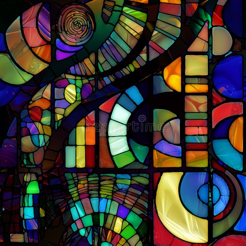 Dance of Translucent Forms stock illustration. Illustration of forms ...