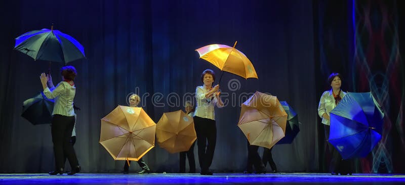 Dance with umbrellas editorial photo. Image of ballerina - 85552821
