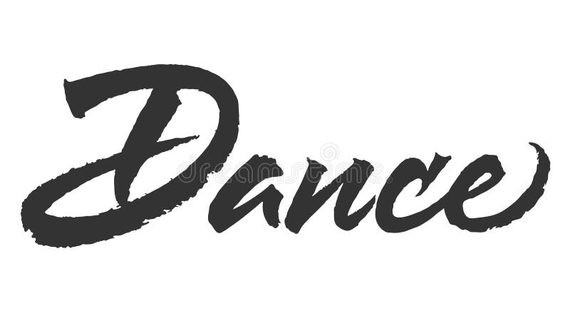 Dance vector lettering stock vector. Illustration of label - 140881259