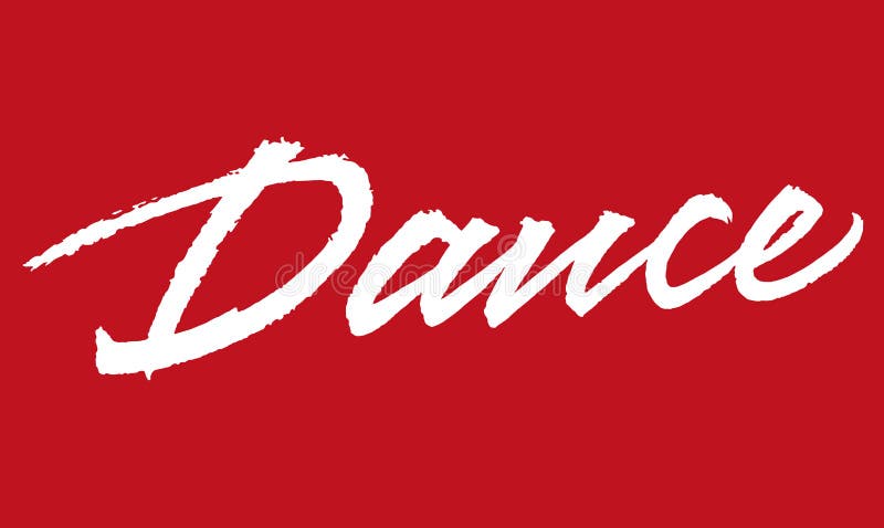 Dance vector lettering stock vector. Illustration of drawn - 149419756