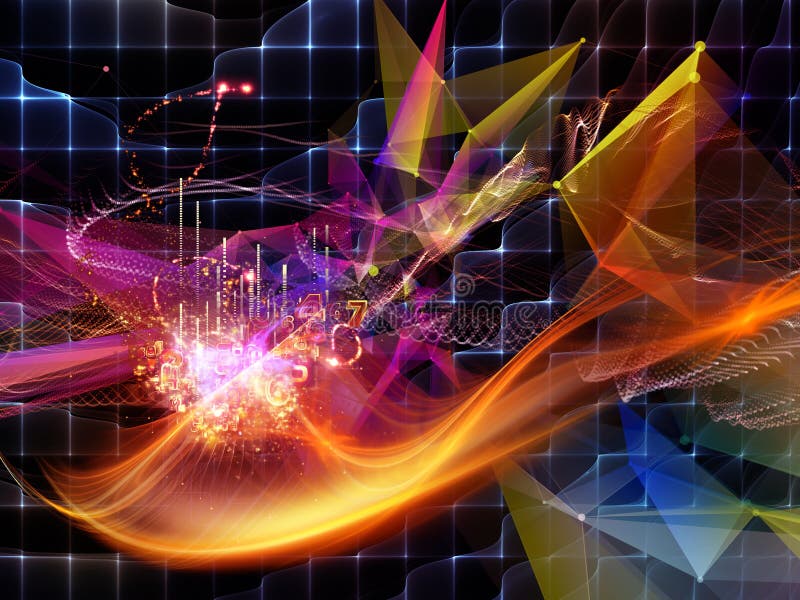 Dance of Virtual World stock illustration. Illustration of abstract ...