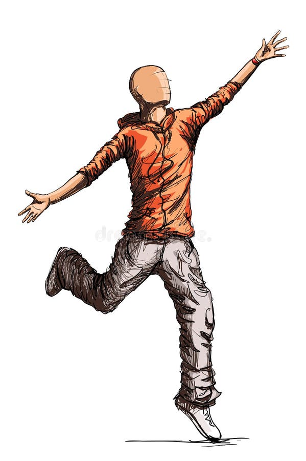 Illustration of Man Rocking Out Stock Illustration - Illustration of ...