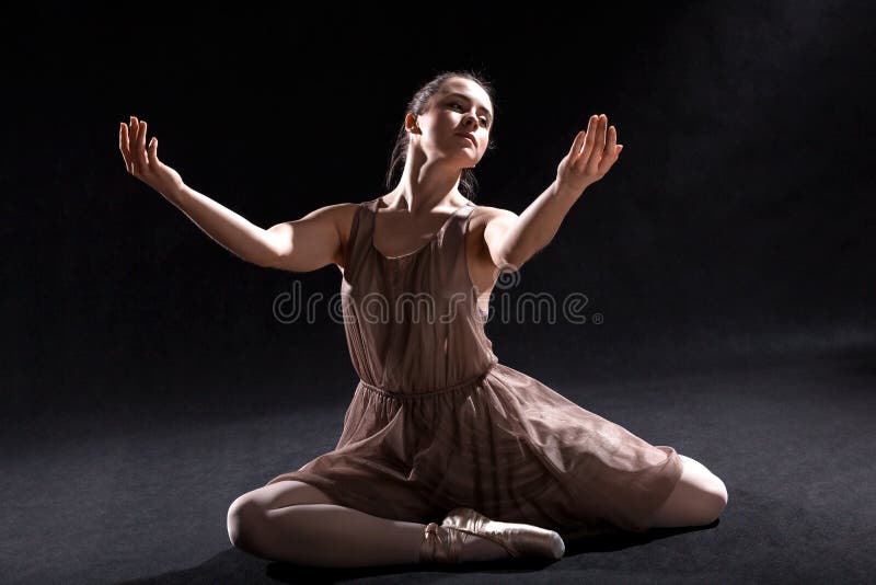 Dancer acting on a stage. stock image. Image of posing - 38626055