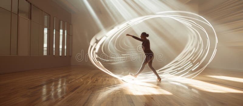 Dancer with AI in Minimalist Studio AIG60 Stock Illustration ...