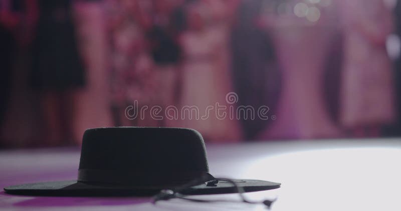 Dancer in Boots with Spurs Dancing in Front of the Audience in the ...