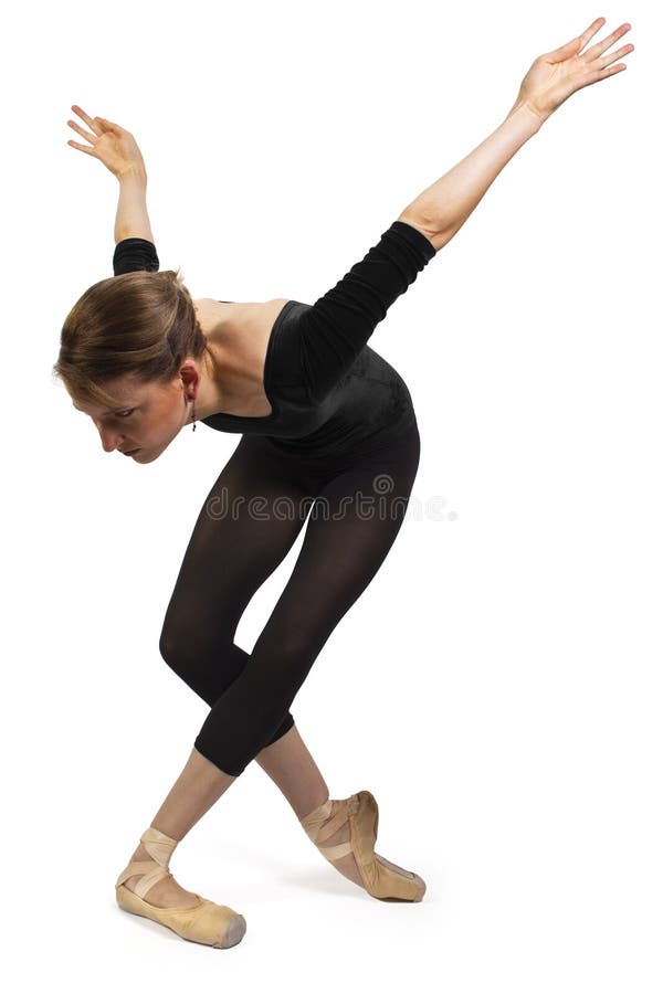 Happy Gorgeous Ballerina Standing in a Pose Stock Photo - Image of ...