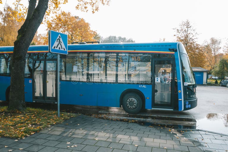 Dancer Bus in Klaipeda, Lithuania Editorial Photo - Image of stop ...