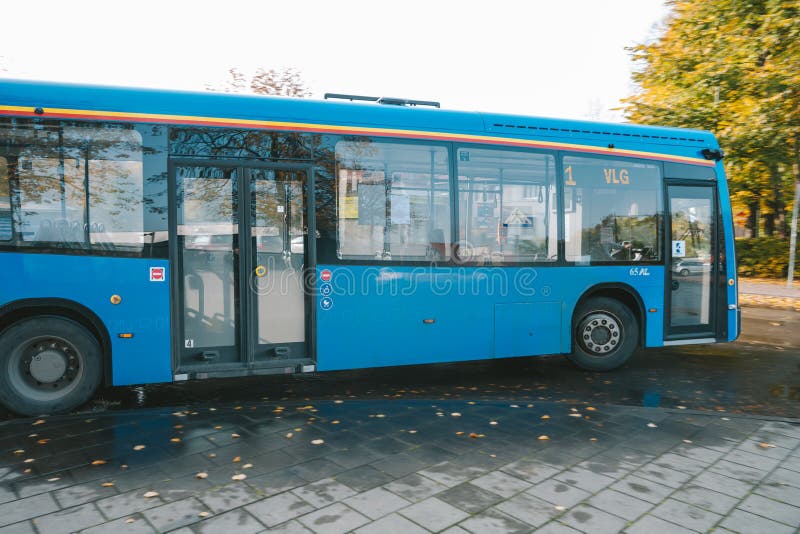 Dancer Bus in Klaipeda, Lithuania Editorial Stock Photo - Image of ...