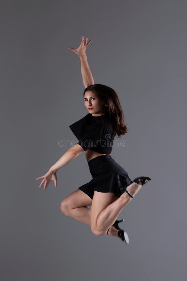 Dancer, Cool Looking Dancer Makes a Difficult Jump Stock Photo - Image ...