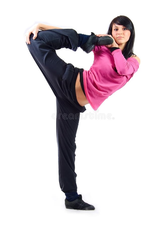 Dancer girl stock image. Image of music, aerobics, beautiful - 13136257
