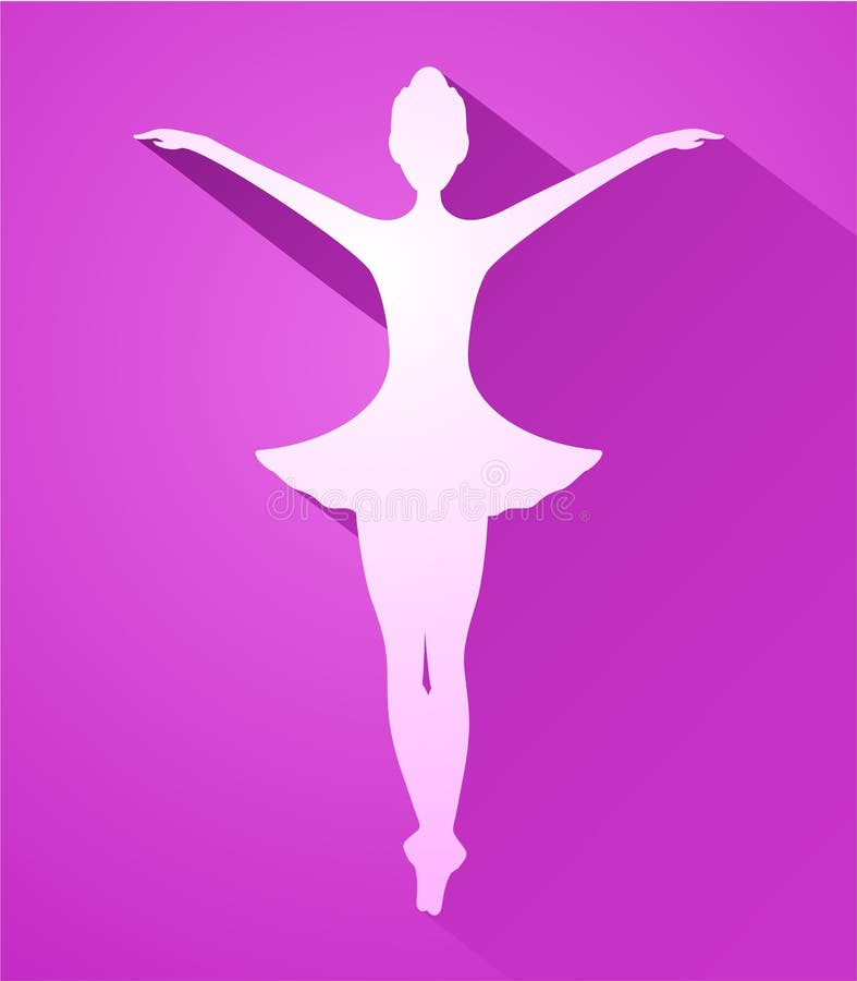 Dancer girl symbol stock vector. Illustration of woman - 114897452