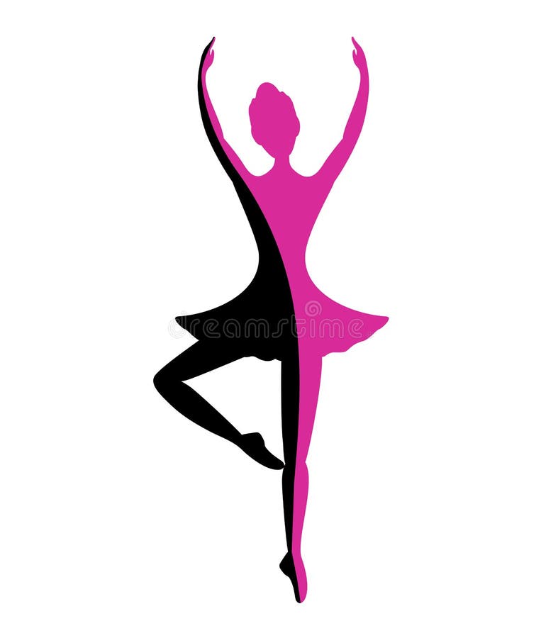 Dancer girl symbol stock vector. Illustration of tutu - 69741159