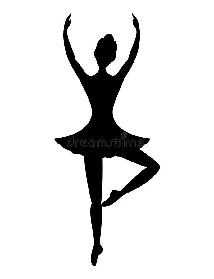 Dancer girl symbol stock vector. Illustration of female - 90586791