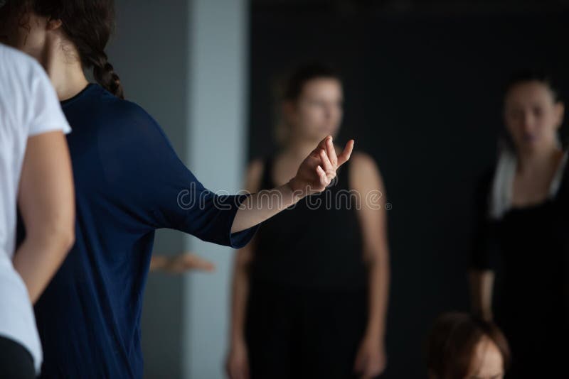 Dancers Movement Contact Improvisation Performance Stock Photo - Image ...