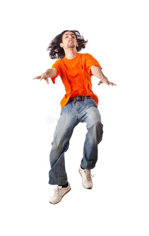 Dancer isolated stock photo. Image of male, exercise - 22339826