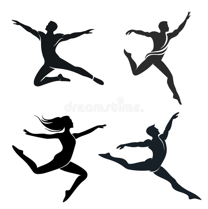Dancer Clipart Silhouette Leap