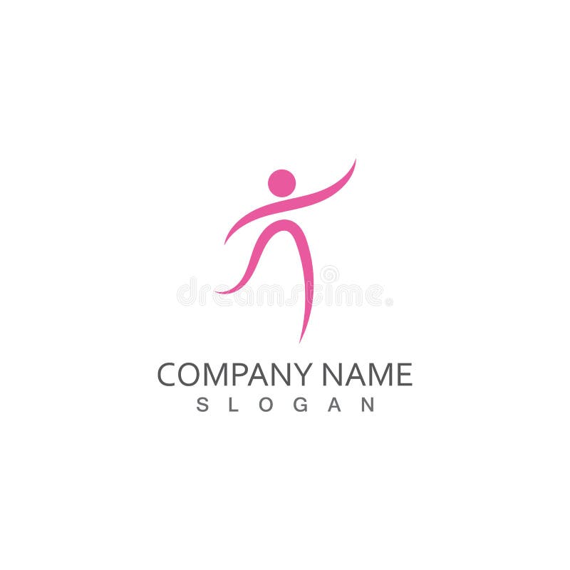 Dancer Logo and Symbol Vector. Stock Vector - Illustration of ballet ...