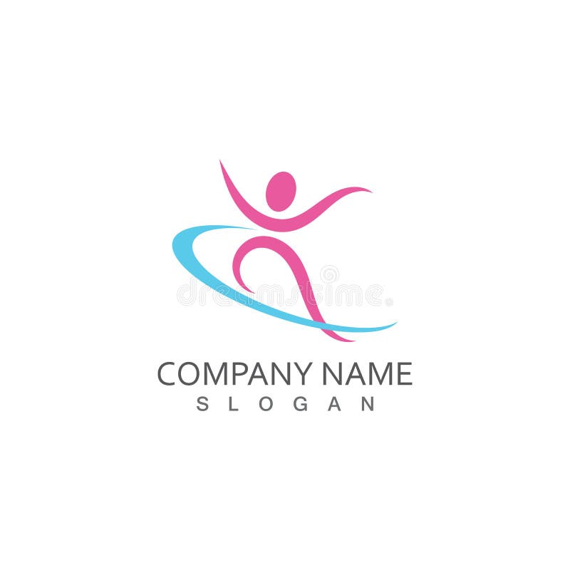 Dancer Logo and Symbol Vector. Stock Vector - Illustration of logo ...