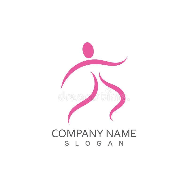 Dancer Logo and Symbol Vector. Stock Vector - Illustration of body ...