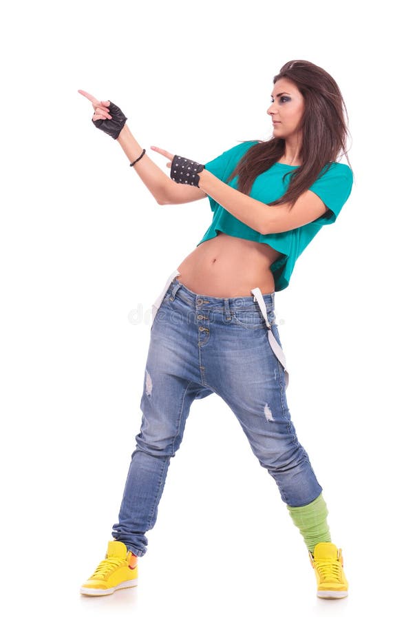 Dancer with Leg and Arms Extended Stock Photo - Image of adult, girl ...